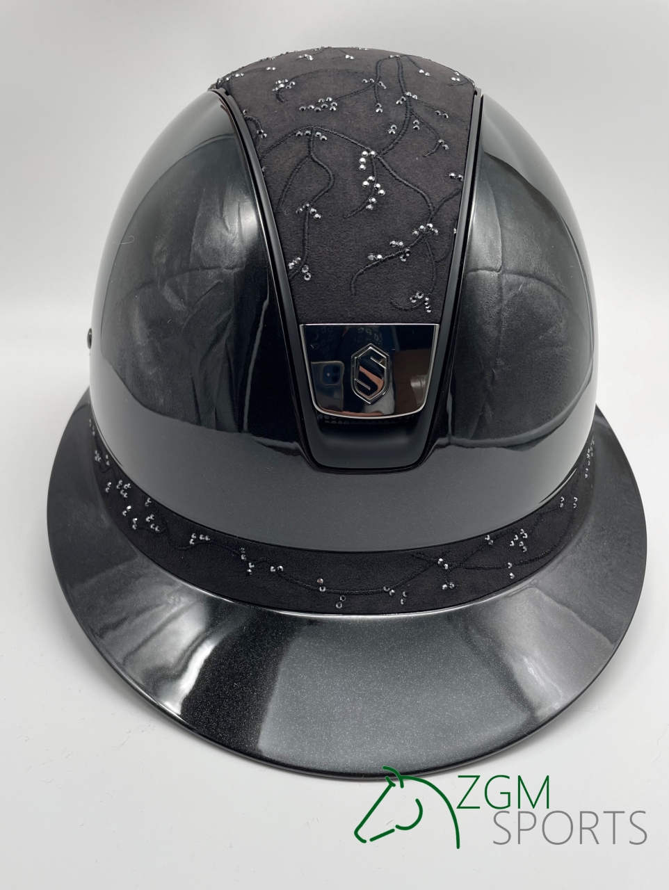 Samshield Reithelm Miss Shield Glossy, Top+FB Crystal Leaf, Blazon blk ...